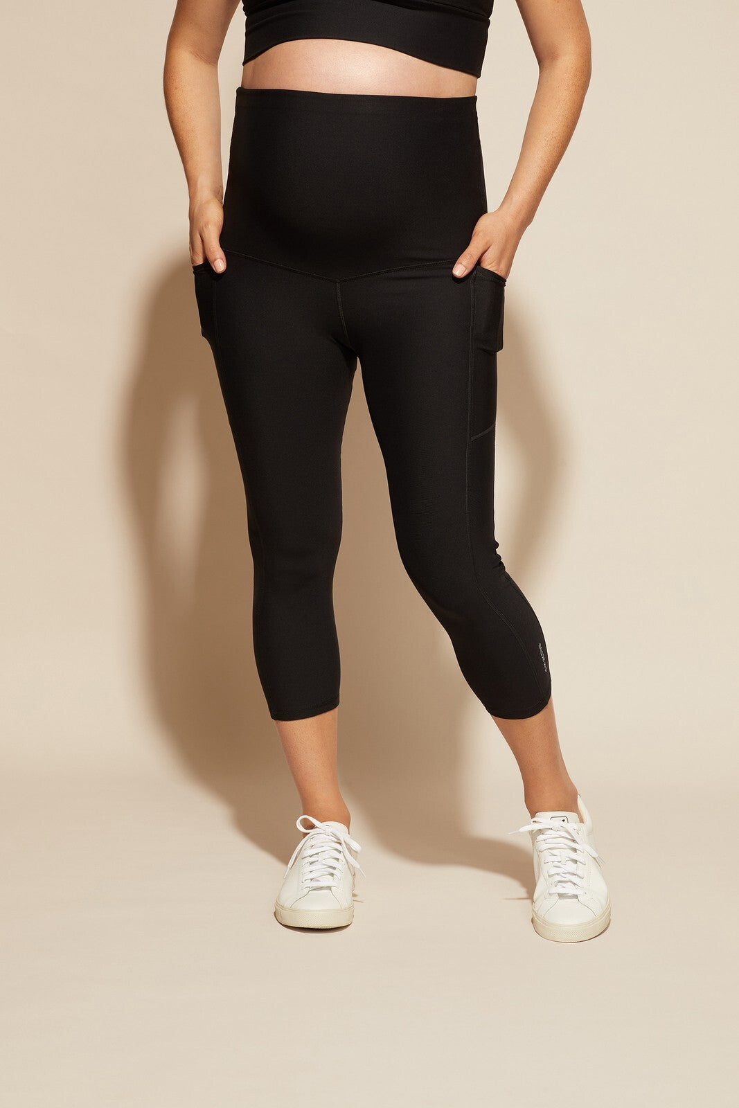 Lunar Maternity Midi Tight | Black Lunar Maternity Midi Tight ...